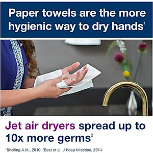 Tork Matic Paper Hand Towel Roll White H1, Universal, 100% Recycled Fiber, 6 Rolls x 700 ft, 290089