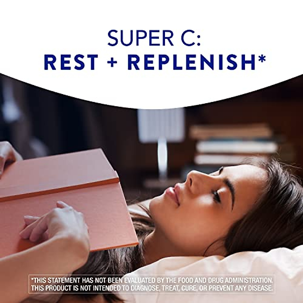 Super C Nighttime Daily Supplement to Rest and Replenish with Vitamin C, B Vitamins, and a Blend of Quality Herbal Extracts, Coated to be Easy to Swallow, from The Makers of Vicks, 28 ct