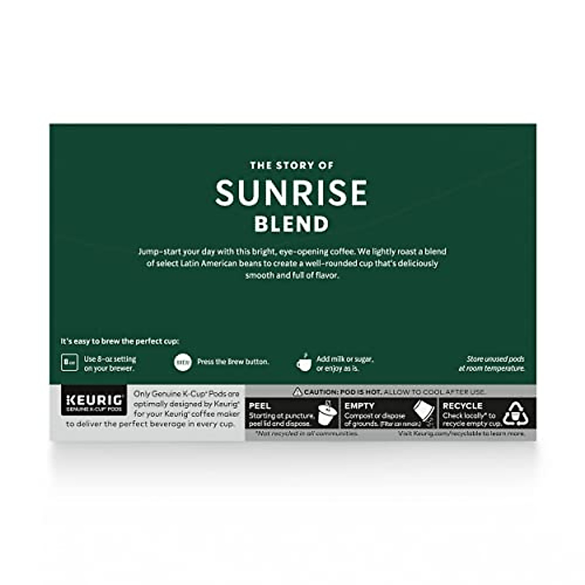 Starbucks Blonde Roast K-Cup Coffee Pods — Sunrise Blend for Keurig Brewers — 6 boxes (60 pods total)