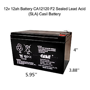 Casil 12V 12Ah Replacement Battery Compatible with APC SU1000NET SU1000RM UPS 2 Pack