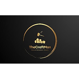 Thecraftman Natural Black Tourmaline Heart Necklace, Gemstone Pendant Necklace, Genuine Gemstone, Birthstone, Gift for Her, Healing Stone, 18 Inch