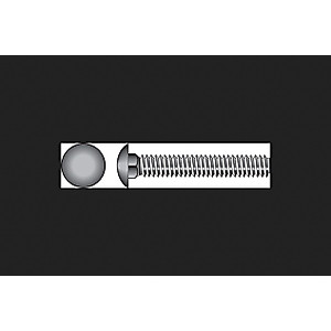Hillman 832669 Stainless Steel Carriage Bolt, 1/2 x 6, 10-Pack