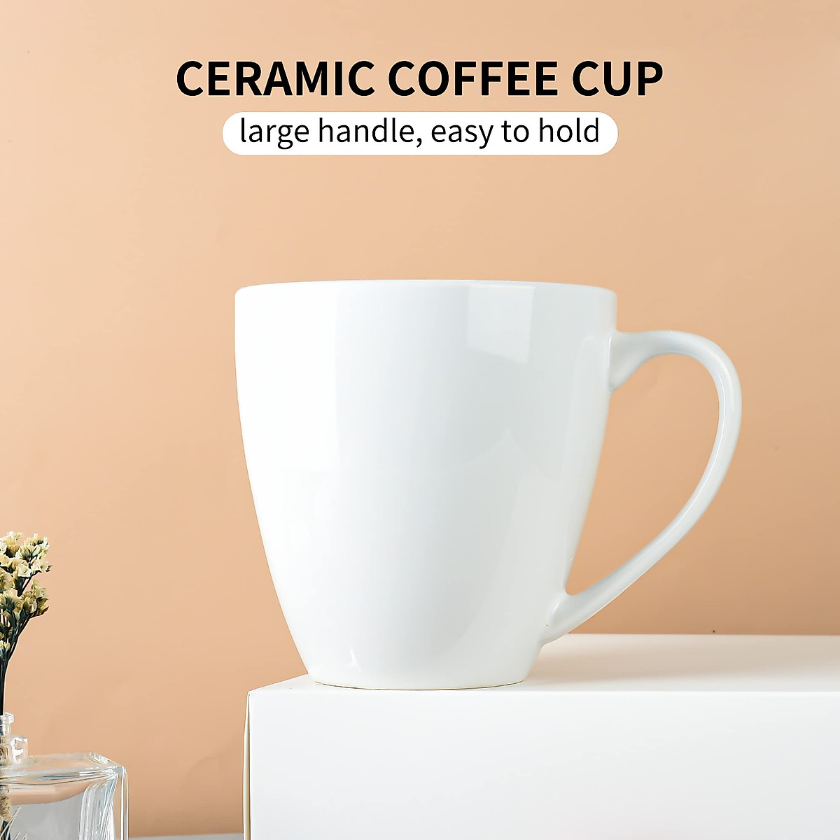 CAILIDE 39oz Large Coffee Mug Ceramic Tea Cup for Office and Home Big Capacity with Handle set of 2