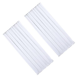 Garneck 2pcs Chiffon Backdrop Curtain White Decor Wedding Dresses for Bride White Wedding Dresses for Bride Arch for Wedding Ceremony Engagement Wedding Sheer Curtains Chiffon Drapery Veil