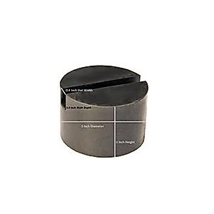 2 Pack Single Full Size Large Universal Slotted Polyurethane Jack Pad