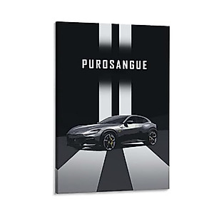Car Poster Ferrari F40 Supercar Posters Racing Car Canvas Wall Art For Boy's Bedroom SuperCar Wall Decor Frame-style 24x36inch(60x90cm)