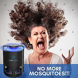 Indoor Insect Trap Bug-Zapper by Eon Luxe Solutions - Catcher & Killer for Gnat, Moth, Fruit Flies, Mosquito - Non-Zapper Traps for Bug Free Home - Catch Flying Insect Indoors via Light and Glue