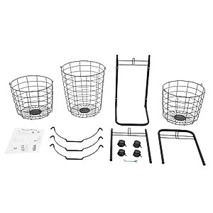 3 Tier Large Laundry Hampers, Sorting Laundry Baskets,Storage Trolley Shelf Basket w/Wheel For Laundry Room, Balcony, Toilet, Bedroom