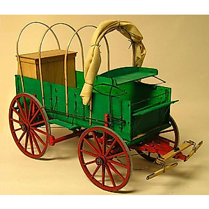 Model Trailways Cowboy Chuck Wagon 1860 1:12 Scale Wooden Model Kit