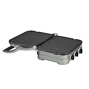 Cuisinart GR-4N 5-in-1 Griddler, Silver, Black Dials (Renewed)