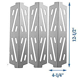 Blackhoso 66032 Flavorizer Bars for Weber Genesis II E-310 66802 66095 Flavorizer Bars Flame Tamer S-310 SE-310 SE-330 E-335 SE-335 E-315 S-335 S-345 -Snowflake Enamel Surface