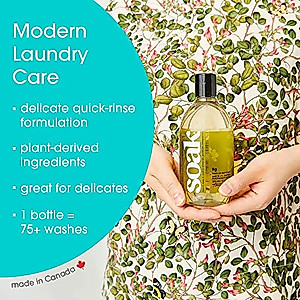 Soak Laundry Soap – No Rinse, Plant Derived Hand Wash Detergent - 375 ml / 12 fl. oz, 75+ Washes (Fig)