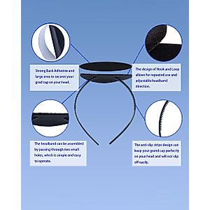 ZYIJUNY Graduation Cap Headband Secures Your Grad Cap Upgrade Insert Hat Accessories for Graduates Gift for Girls