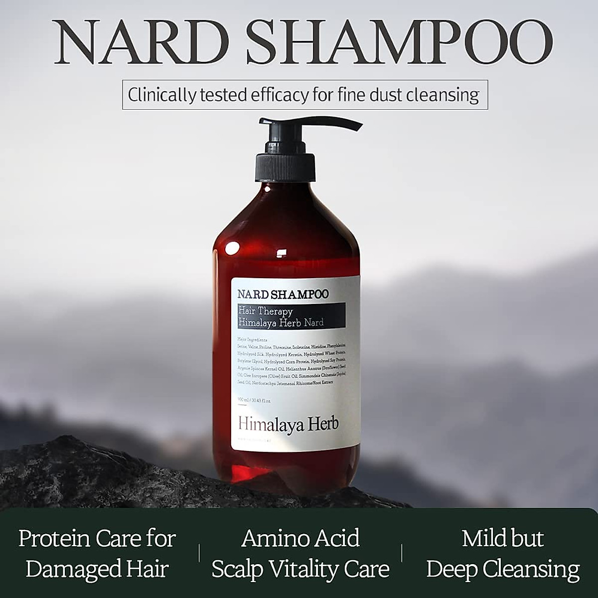 Bouquet Garni NARD Hair Shampoo Lavender Musk - Scalp Vitality, and Soft Cleansing (Containing Argan Olive Jojoba Macadamia Sunflower Oil, Protein, and Amino Acids) - 16.9 oz