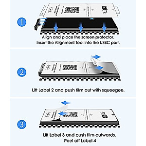 (2 Pack) amFilm Elastic Skin Screen Protector for Samsung Galaxy S21 Ultra 5G 6.8 inch, Fingerprint ID Compatible, with Easy Installation Alignment Tool and Video, HD Clear, TPU Film Full Coverage