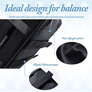 GoHimal Console Dog Car Seat for Small Dogs Cats Pet Supplies Portable Car Armrest Bag Convenient for Disassembly and Cleaning Included Safety Tethers Perfect Car Seat for Pup Cats Black