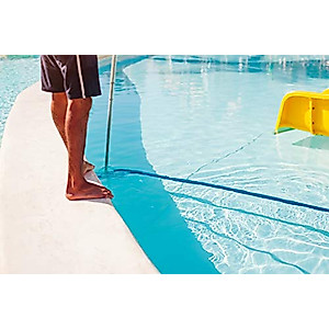 Aqua Select Weighted Pool Vacuum Head with Side Brushes for Cleaning Above Ground & Inground Swimming Pool | Flexible Handle with EZ Clips | Quickly Clean Walls, Corners and Slopes