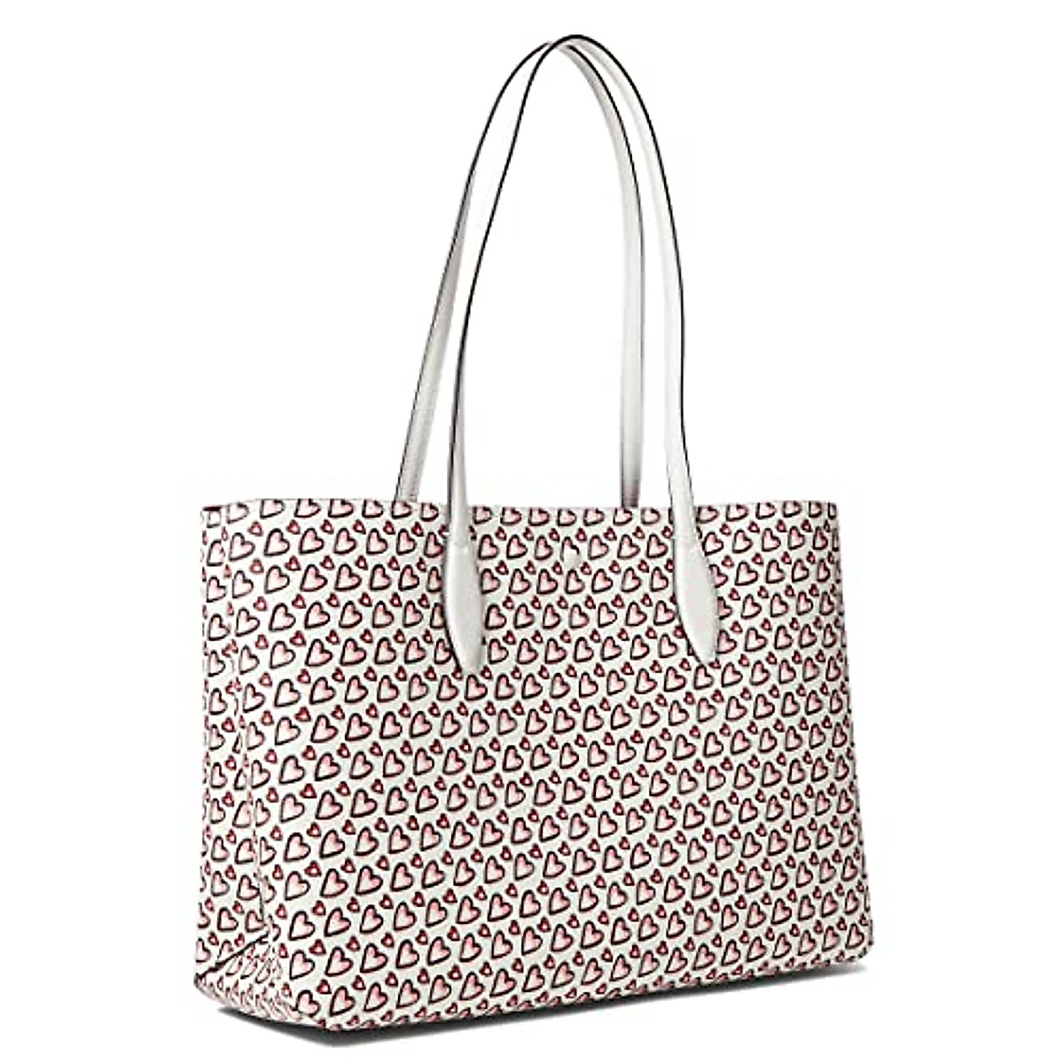 Kate Spade New York All Day Heart Printed Large Tote Cream Multi One Size