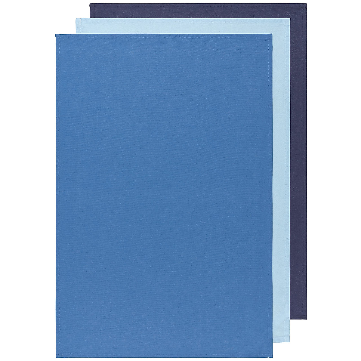 Now Designs Floursack Kitchen Dish Towels Moon/Cool Blue/Indigo 20 x 30in, Set of 3, 1 ea, (911421aa)