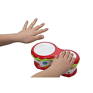 Edushape Baby Bongo Set (Color may vary) , 10x5.75x3.75 Inch (Pack of 1)