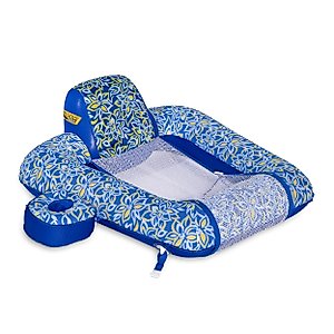 Seachoice Zero Gravity Inflatable Water Chair, Lounge Chair with Cup Holder
