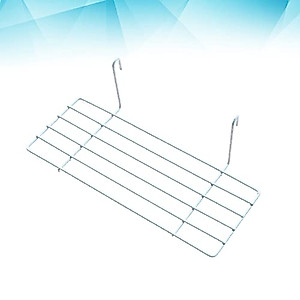 Garneck X. Organizer Storage Used Hanging Size L X Mount Panel in Design Wall Wall- Frame Decor Inch Mountable Photo Mesh Shelves, Office. White and Xcm Display, Metal Stand Grille,