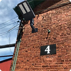 Wall Mount L Shape Bracket for Slip Fit Light LED Parking Lot Lights Shoebox Pole Lighting for Street Area Stadium (2 3/8inch-90 Degree Angle)