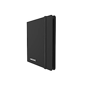 Gamegenic Casual Album 24-Pocket, Black, 480 Card Capacity, Polypropylene Material