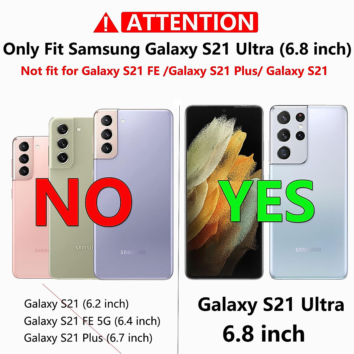 for Samsung Galaxy S21 Ultra Case, S21 Ultra Case with Screen Protector,[Military Grade Drop Tested] Heavy-Duty Tough Rugged Shockproof Protective Phone Case for Galaxy S21 Ultra 6.8 inch (Black)