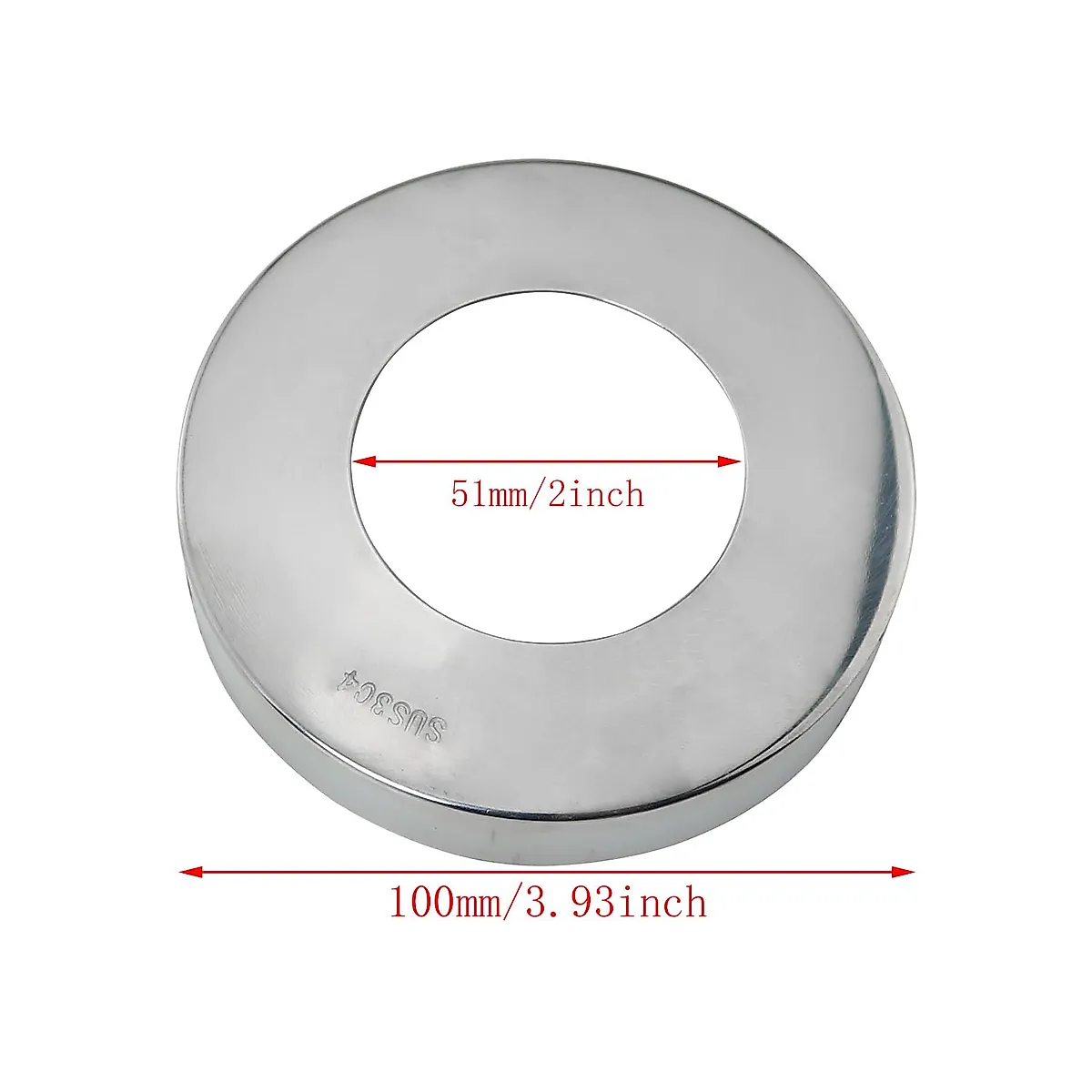 DGBRSM 2pcs Stainless Steel Pool Ladder Rings for 1.9" Inground Pool & Spa Ladder Handrail Tubing