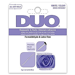 DUO Rosewater & Biotin Striplash Adhesive - Clear 5 g/net wt 0.18 oz