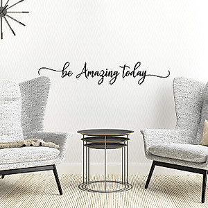 My Vinyl Story - Be Amazing Today - Wall Decals for Bedroom Inspiring Motivational Decal Quote Religious Words and Saying Sticker Sign Family Decor Removable Vinyl for Living Room Home 36x7 Inches
