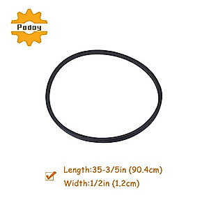 37X120MA Drive Belt for compatible with Stens 266-031 Craftsman Murray MT37x120MA, 1/2" x 35-3/5" ,Craftsman 24" and 26" Snowblowers Murray 24" and 26" Snowblowers, 2000-2004 Replacement Auger V Belt
