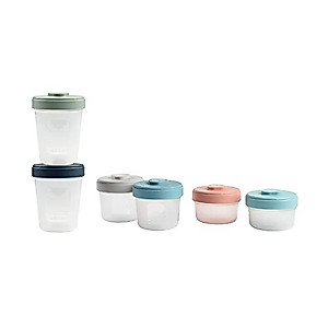 BEABA Clip Containers, Food Storage Containers, Baby Food Storage Containers with Lid, Baby Food and Toddler Snack Containers, Baby Essentials, Medium