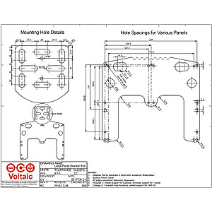 Voltaic Systems - Solar Panel Mounting Bracket (Large) | Compatible with 9W, 10W and 17W Voltaic Solar Panels