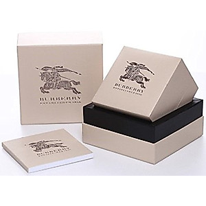 SALE! Authentic Burberry LUXURY Chronograph Watch Men Unisex The City Black Leather Silver Date Dial BU9355