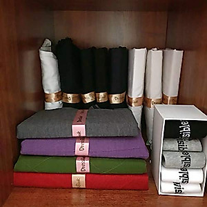 Tuersan Closet Organizers Clothes Folding Board for T-Shirts Jeans Shirts Sweaters Jumpers Closets Drawers Organizers DressBook 10Pcs (L Size)