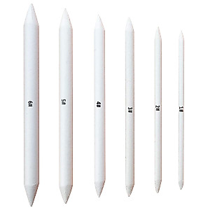 6 PCS Blending Stumps and Tortillions, Sketch Drawing Tools, Paper Art Blenders for Student Sketch Drawing