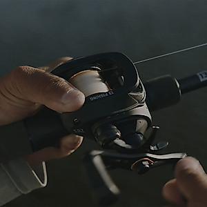 13 FISHING - Origin R1 Baitcast Reel - 8.1:1 Gear Ratio - Right Hand Retrieve (100 Size) (Fresh) - OR1-8.1-RH,Black/Gold