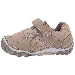 Stride Rite Kids SRTech Wes Casual Sneaker, Taupe, 6.5 Wide US Unisex Toddler