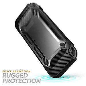 Mumba Case for Nintendo Switch, [Heavy Duty] Slim Rubberized [Snap on] Hard Case Cover for Nintendo Switch 2017 release (Black)