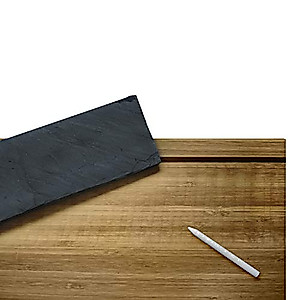 Vinotemp Bamboo and Slate Cheese Serving Tray
