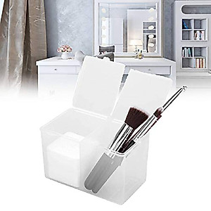 Plastic Craft Organizer Case, Nail Art Organizer - 2 Grids Nail Polish Glitter Powder Piece Cotton Swab Comestic Makeup Remove For Organizer Storage Box