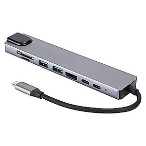 FECAMOS Docking Station, USB C Hub Multiport Adapter Hub Type‑C to 2 USB 3.0 Ports for Restaurant for Home
