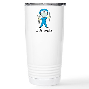 CafePress Surgical Tech Stainless Steel Travel Mug Stainless Steel Travel Mug, Insulated 20 oz. Coffee Tumbler