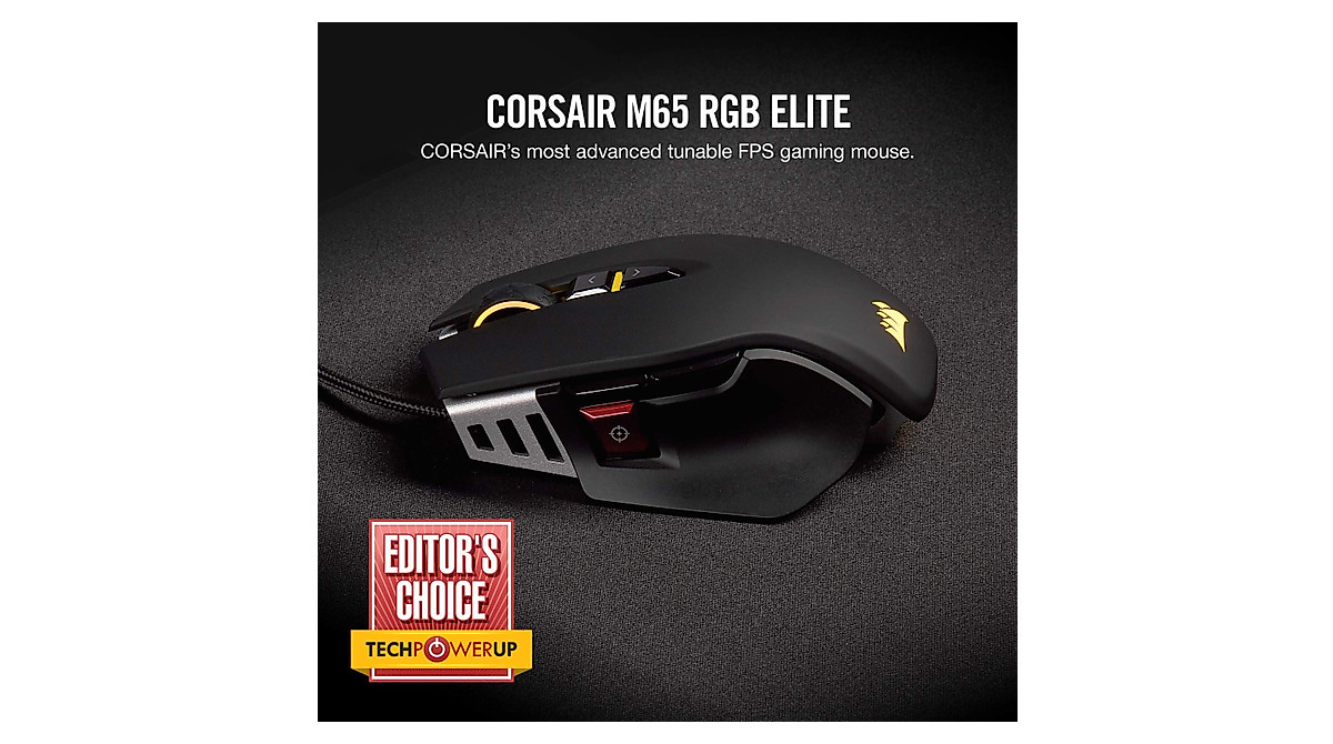 CORSAIR M65 ELITE RGB Gaming Mouse - 18,000 DPI
