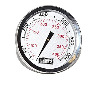 Weber Replacement Thermometer 67088, Center Mount, 2-3/8" Diameter