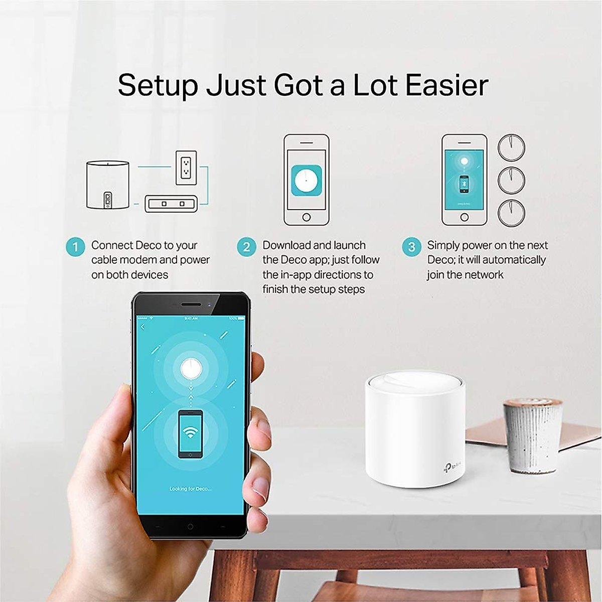 TP-Link Deco X20 AX1800 Whole Home Mesh Wi-Fi 6 System Add-on Unit, Up to 2000 sq ft Coverage, Compatible with Amazon Alexa, Antivirus Security Protection and Parental Controls