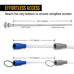 EWK 6.5L Manual Oil Extractor Change Pump for Automotive Fluids Vacuum Evacuation