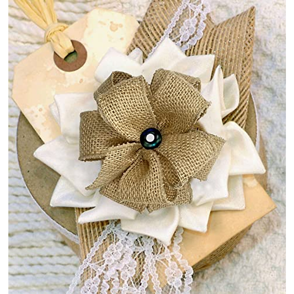 Value Ribbon by Morex 1252.40/10-004V Burlap 1.5" X 10 YD Wired Burlap Ribbon for Gift Wrapping, Natural Ribbons for Crafts, Birthday Gifts for Women and Men, Art Supplies for Party Decorations